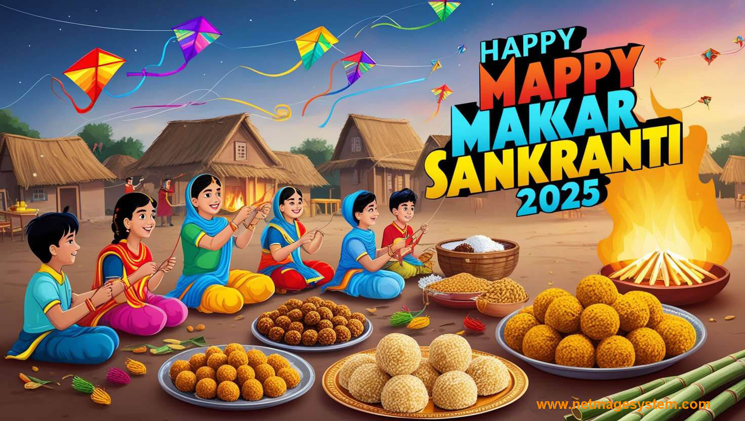 Happy Makar Sankranti 2025 Wishes,Images,Poster - Netmage Tech System ...