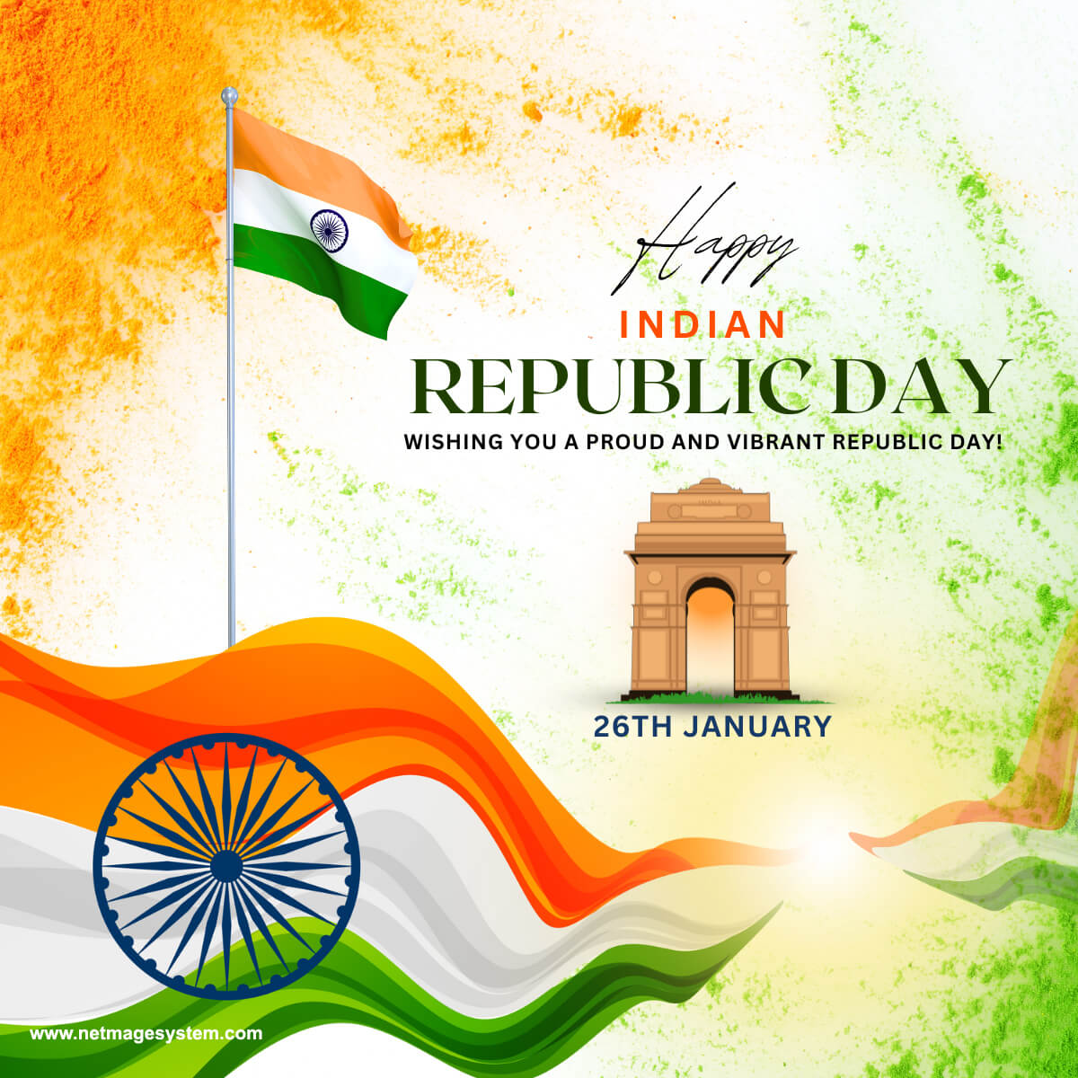 Happy Republic Day 2025 Images and Poster - Netmage Tech System ...